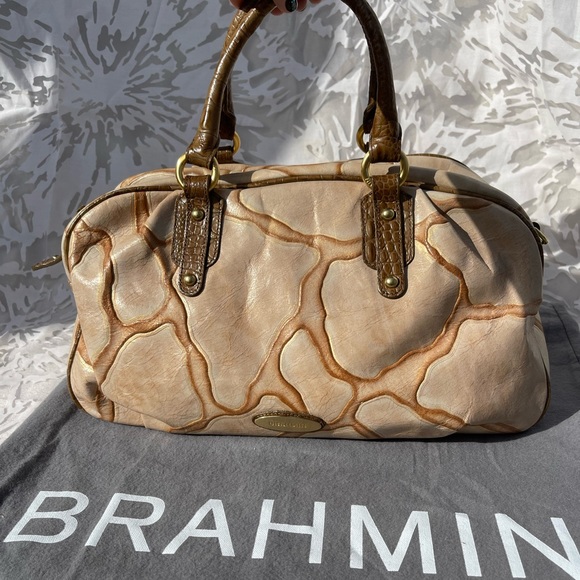 Brahmin | Bags | Brahmin Animal Print Leather Purse | Poshmark